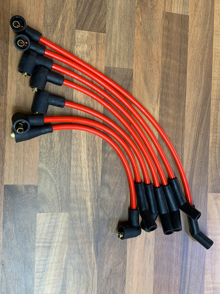 6 CYLINDER SILICONE HT LEADS SET IN RED BLUE OR GREEN – TRGB