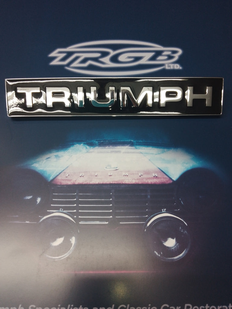 BOOT BADGE TR6 TRIUMPH (BLACK ENAMEL) – TRGB