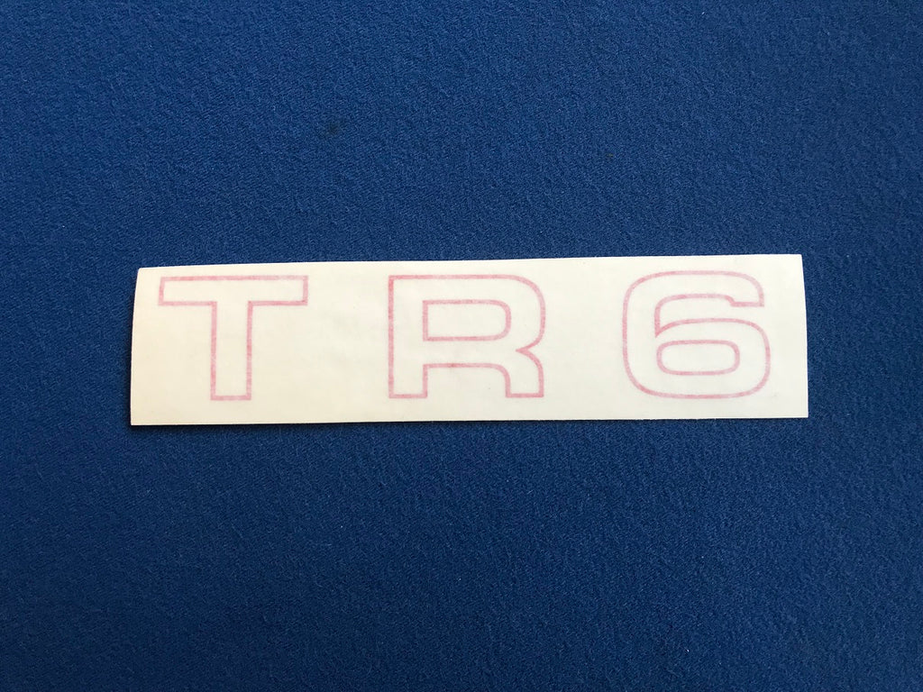 TR6 REAR WING MOTIF IN RED – TRGB