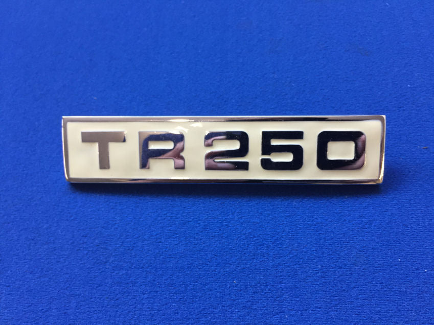 TRIUMPH TR 250 BOOT BADGE "TR250" – TRGB