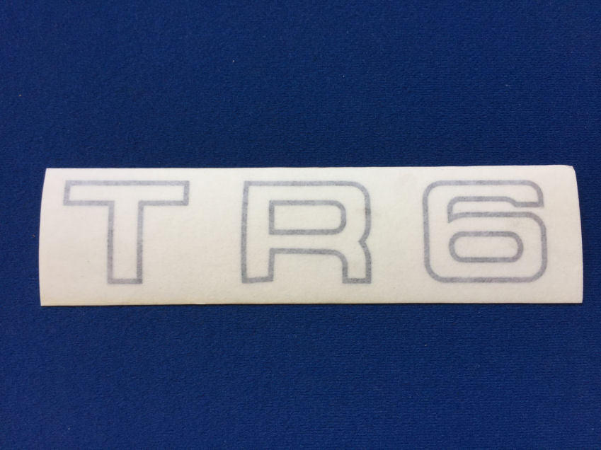 TR6 REAR WING MOTIF/ DECAL IN BLACK – TRGB